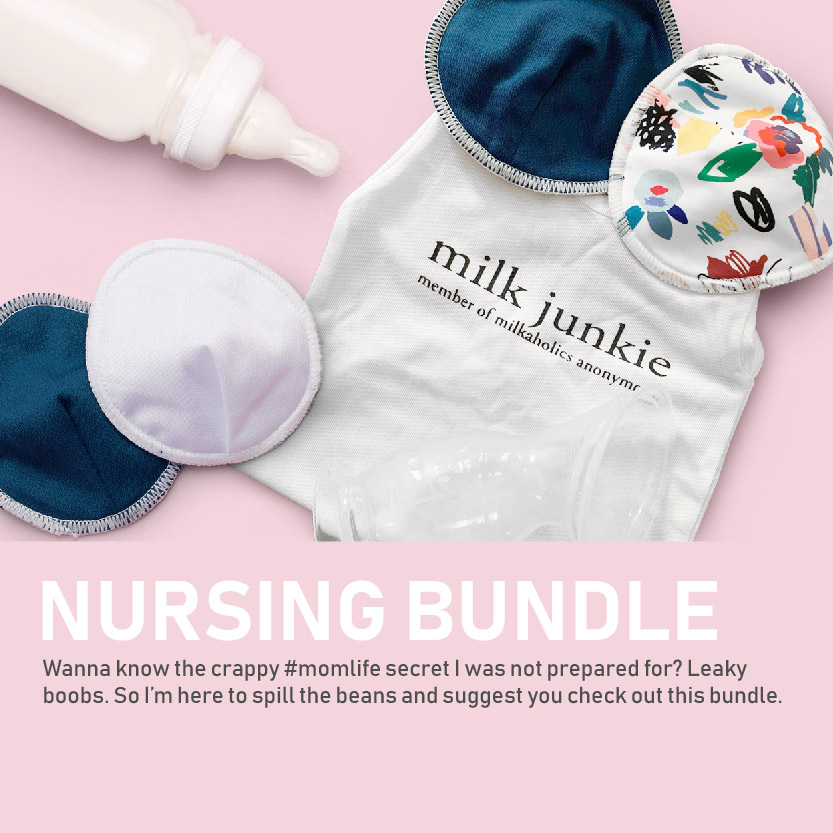 Nursing Bundle: Best Reusable Breast Pads & Nursing Cover