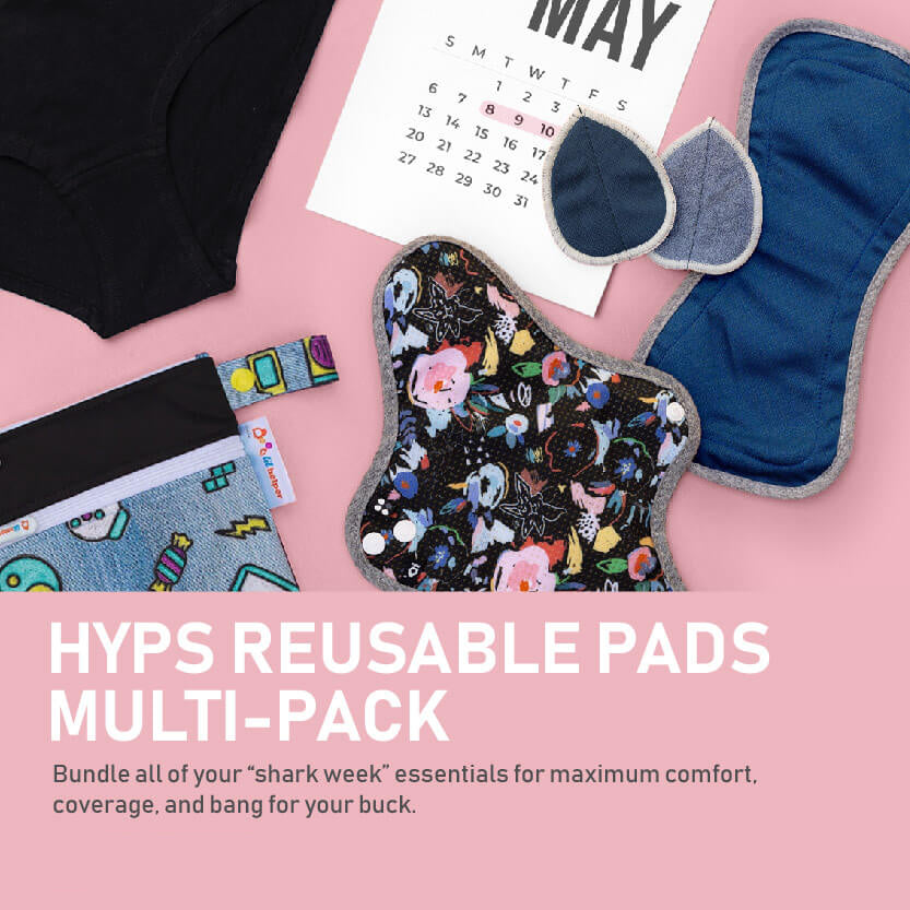 HyPs Reusable Menstrual Pads Bundle – Eco-Friendly & Comfortable